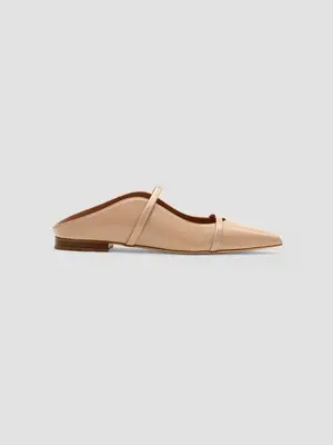 MALONE SOULIERS Maureen Leather Mules - Buff