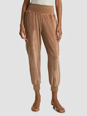 Cinq À Sept Giles Velour Jogger Pants