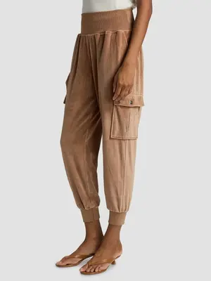 Cinq À Sept Giles Velour Jogger Pants