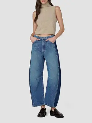 Joe's Jeans The Bowie Two-tone High-rise Jeans