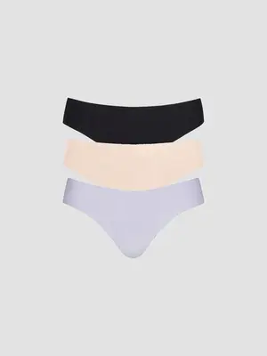 Commando Butter 3-pack Mid-rise Thongs - Multi