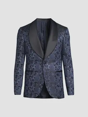 Pal Zileri Novel Smoking Jacket - Navy