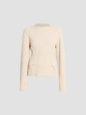 Victoria Beckham Rib-knit Wool-cashmere Sweater