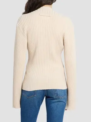 Victoria Beckham Rib-knit Wool-cashmere Sweater