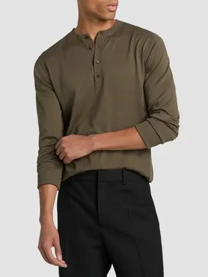 Simkhai Dolton Silk-cotton Henley