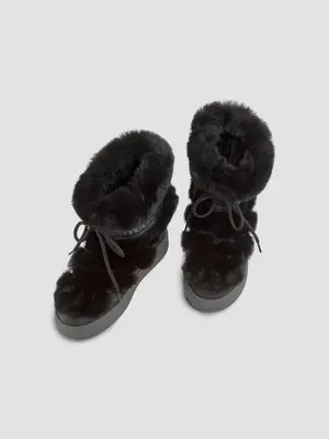 Moon Boot Faux Fur Boots