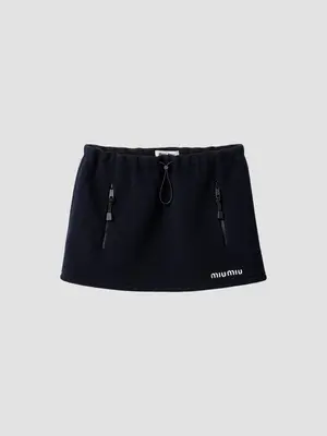 Miu Miu Fleece Miniskirt