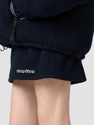 Miu Miu Fleece Miniskirt