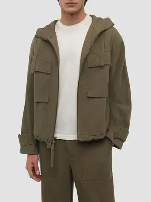 Simkhai Iver Cotton Field Jacket - Olive