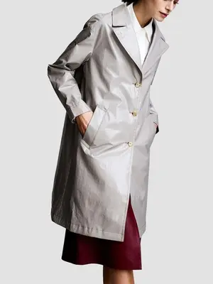 Jane Post Tailored Single-breasted Trench Coat