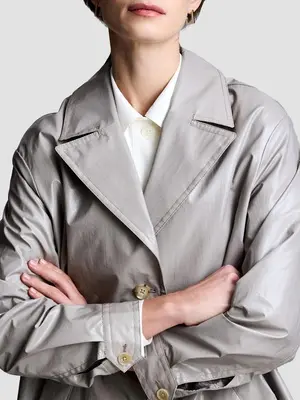 Jane Post Tailored Single-breasted Trench Coat