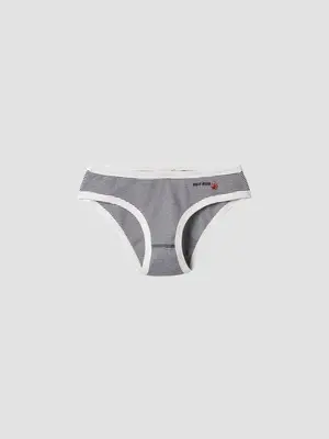 Miu Miu Petit Bateau X Ribbed Jersey Briefs - White Multi