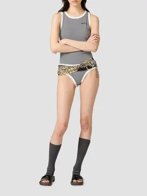 Miu Miu Petit Bateau X Ribbed Jersey Briefs