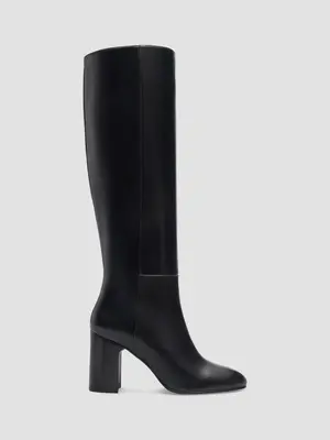 STUART WEITZMAN Mulberry 85mm Leather Knee-high Boots - Black
