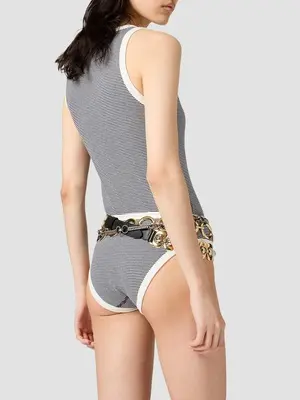 Miu Miu Petit Bateau X Ribbed Jersey Top