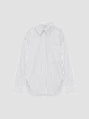 ANINE BING Scott Striped Cotton Shirt