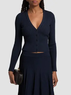 Simkhai Ailany Rib-knit Cardigan