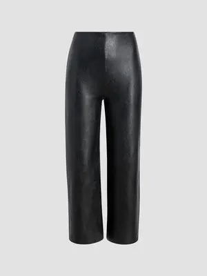 Commando Faux-leather Cropped Wide-leg Pants