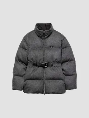 Prada Loden Down Jacket - Grey