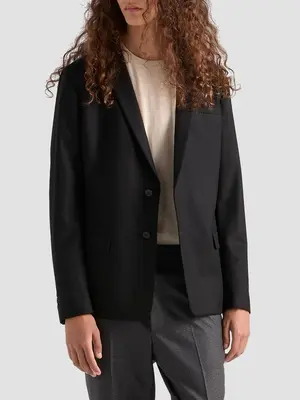 Prada Single-breasted Wool Blend Jacket