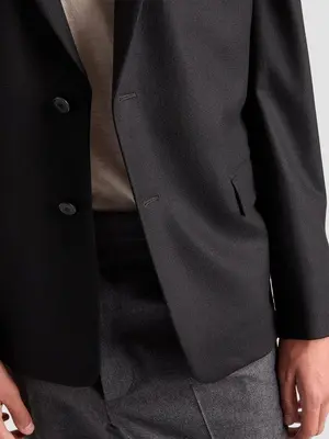 Prada Single-breasted Wool Blend Jacket