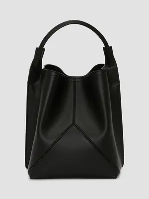 Victoria Beckham Leather Bucket Bag - Black