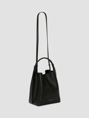 Victoria Beckham Leather Bucket Bag - Black