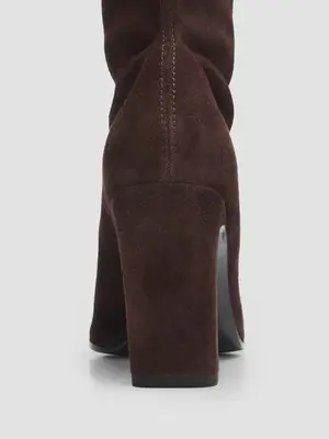 STUART WEITZMAN Stassi 85mm Stretch Booties - Midnight Espresso
