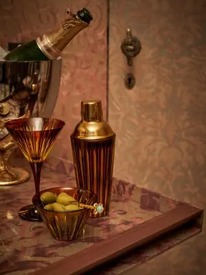 L'Objet Prism Glass Shaker - Amber