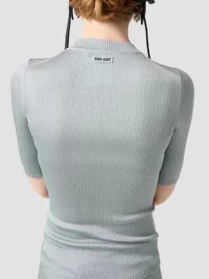 Miu Miu Silk Rubber Knit