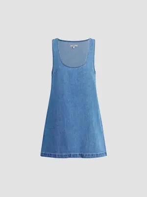 Joe's Jeans The Scoop Neck Denim Minidress