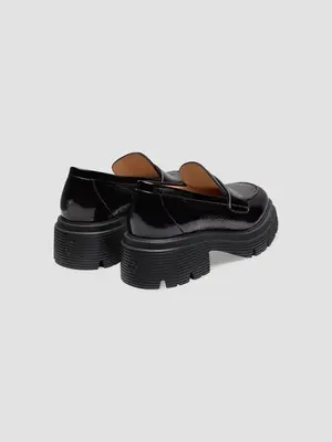 STUART WEITZMAN Hudson Lite Patent Leather Penny Loafers