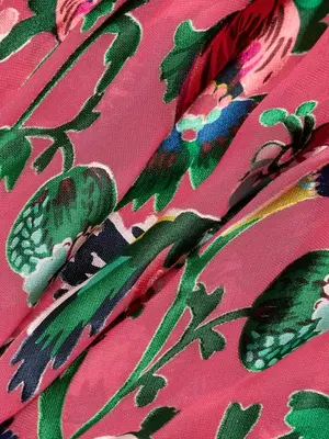 Saloni Seema Floral Asymmetric Ruffle Gown