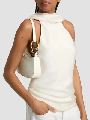 Simkhai Samira Satin Cape Top - Ivory