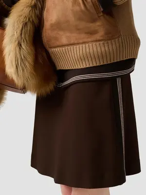 Miu Miu Milano Rib Knit Skirt