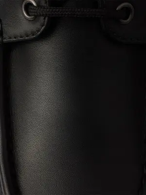 Prada Laced Leather Booties