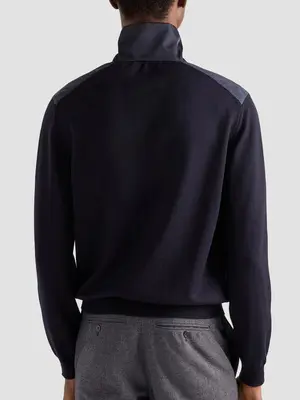 Prada Superfine Wool Zipper Cardigan