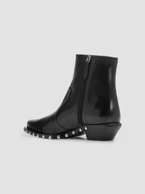 Schutz Taylor 30mm Studded Leather Booties