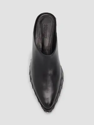 Schutz Taylor 30mm Studded Leather Mules - Black