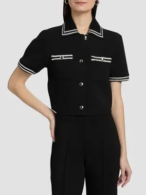 DH New York Adeline Knit Bowling-style Top