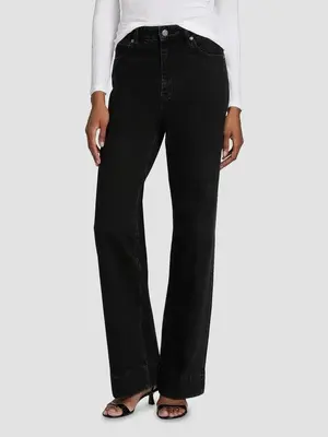 FRAME Streamline Wide-leg Jeans