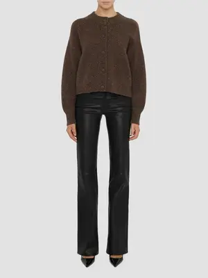 FRAME The Leather Low-rise Rodeo Pants
