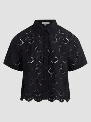 Joe's Jeans The Eyelet Button-front Shirt