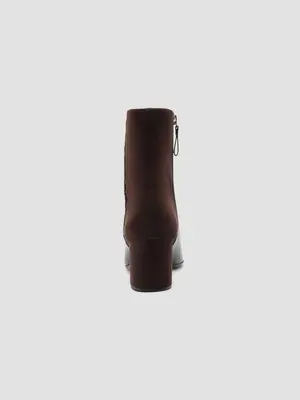 ALEXANDRE BIRMAN Jesse 60mm Leather Ankle Boots - Dark Brown