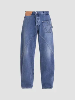 JW Anderson Twisted Workwear Jeans - Medium Blue
