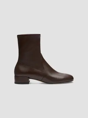 STUART WEITZMAN 25mm Leather Ankle Boots - Walnut
