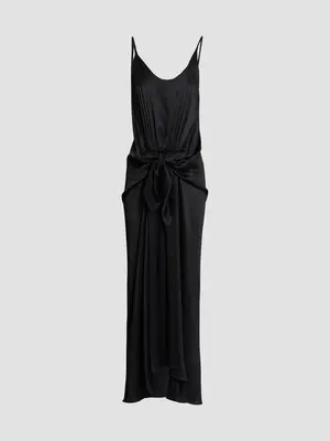 JW Anderson Knotted Silk Maxi Dress
