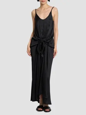 JW Anderson Knotted Silk Maxi Dress