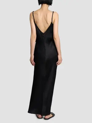 JW Anderson Knotted Silk Maxi Dress
