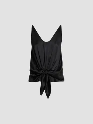 JW Anderson Front-knot Silk Top